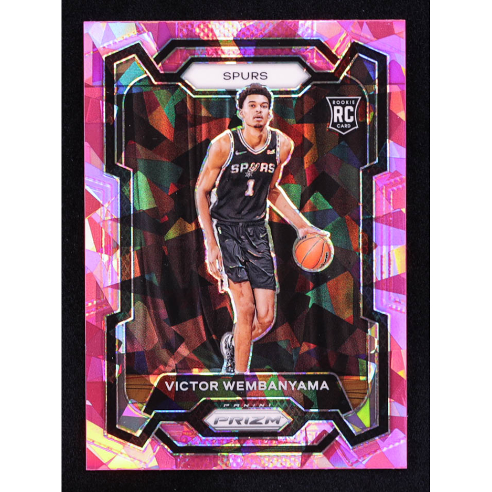 Victor Wembanyama 2023-24 Panini Prizm Prizms Pink Ice #136 RC | Pristine Auction