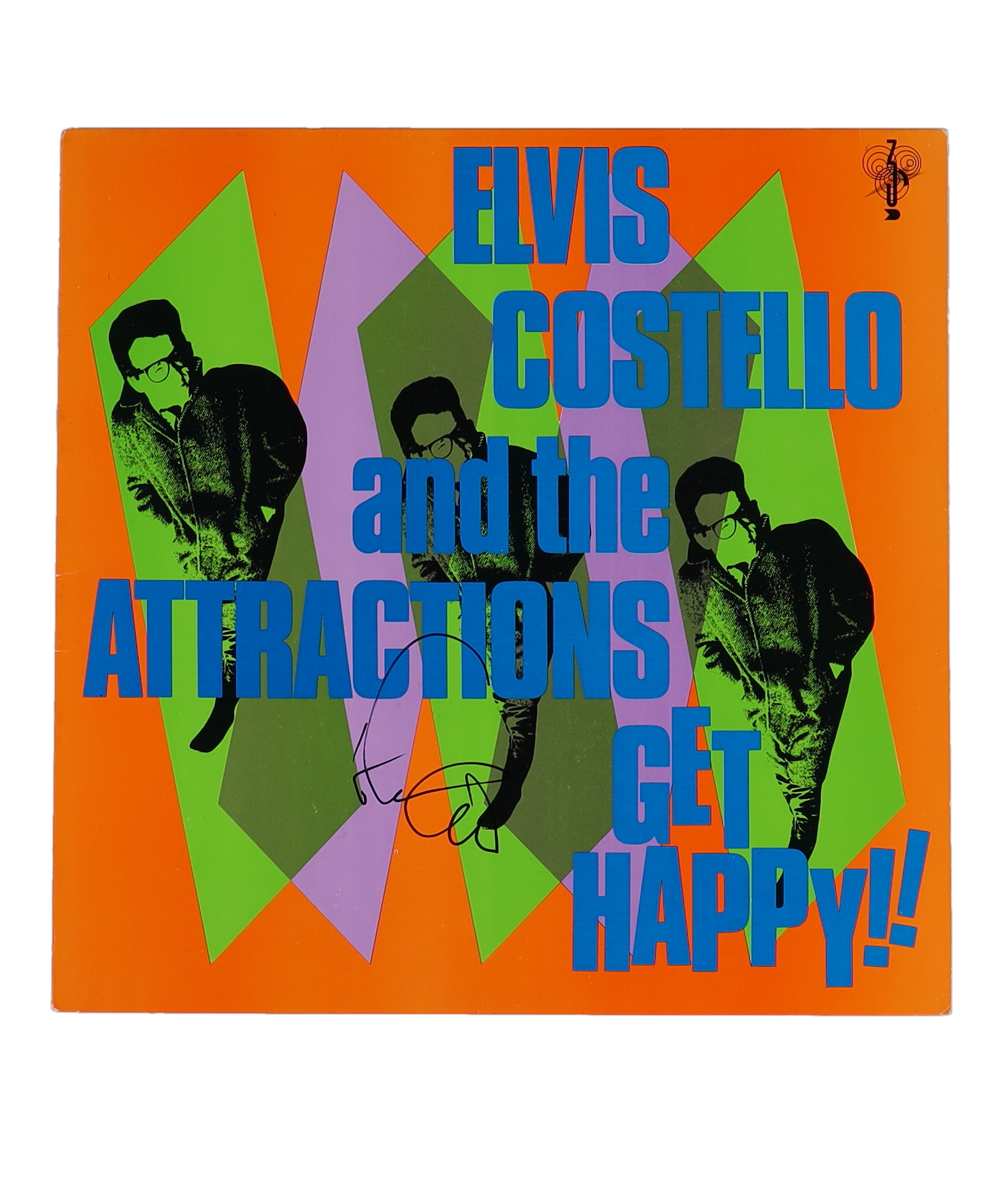 Elvis Costello Signed Elvis Costello and the Attractions "Get Happy ...