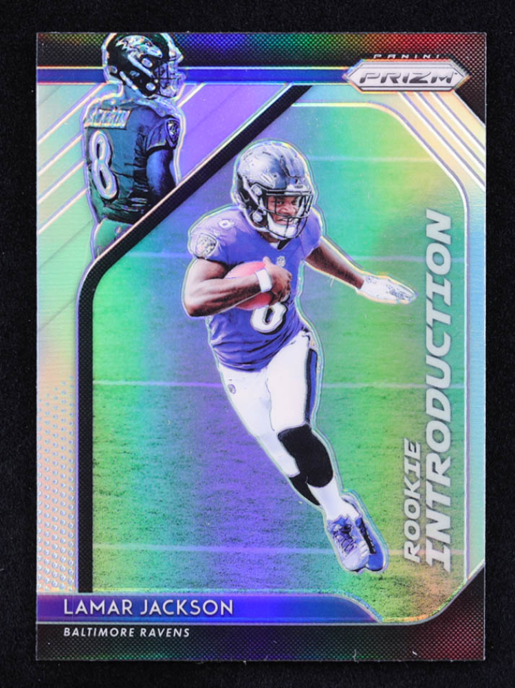 Lamar Jackson 2018 Panini Prizm Rookie Introduction Prizms #12 RC ...