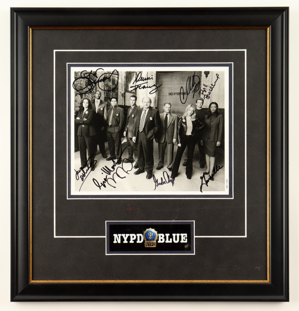 "NYPD Blue" Custom Framed Photo Display Cast-Signed by (9) with Dennis ...
