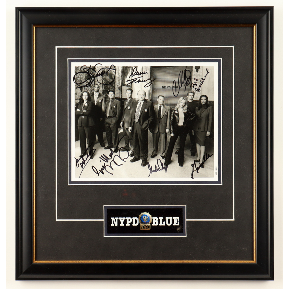 "NYPD Blue" Custom Framed Photo Display Cast-Signed by (9) with Dennis ...