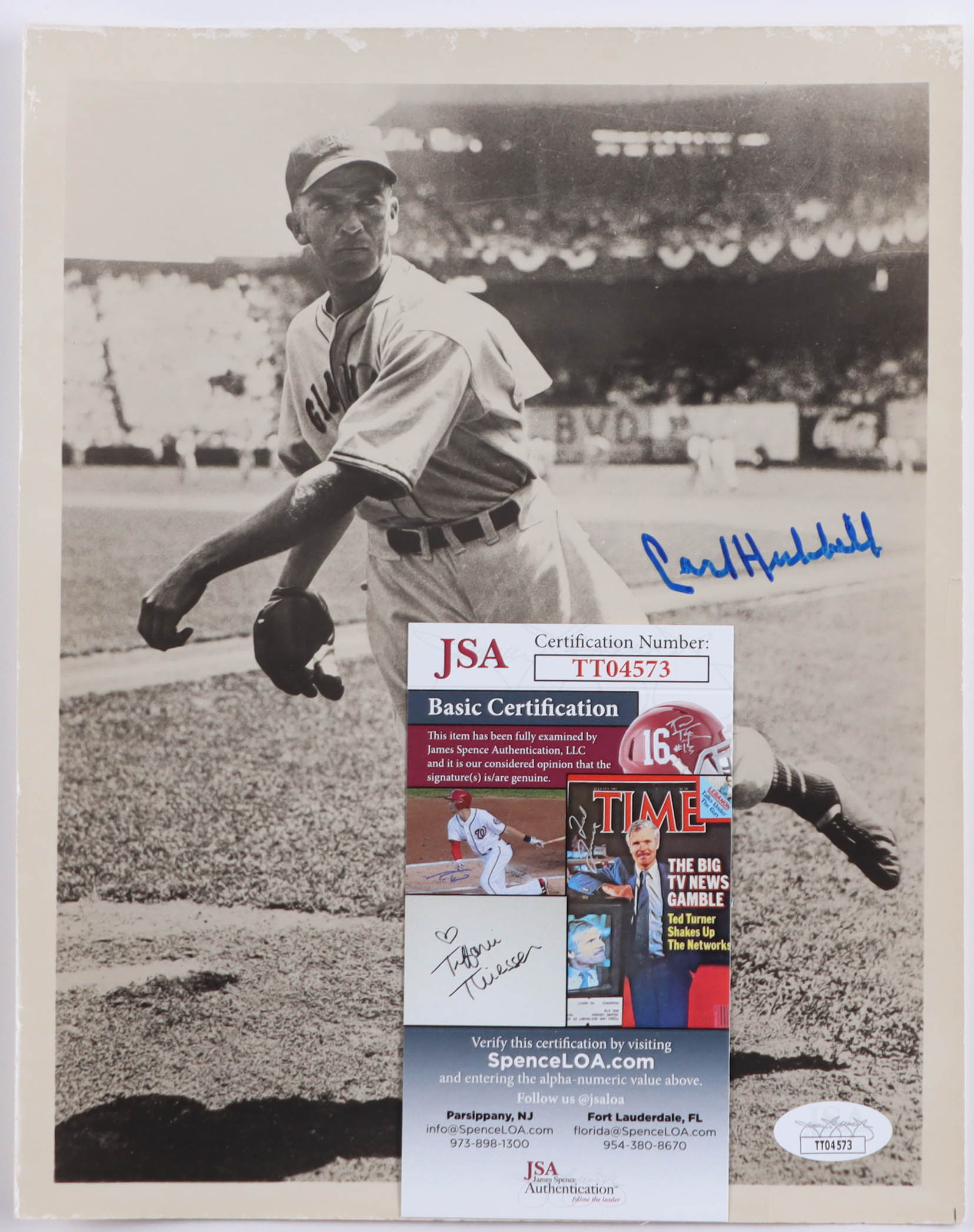 Carl Hubbell Signed Giants 8x10 Photo (JSA) | Pristine Auction