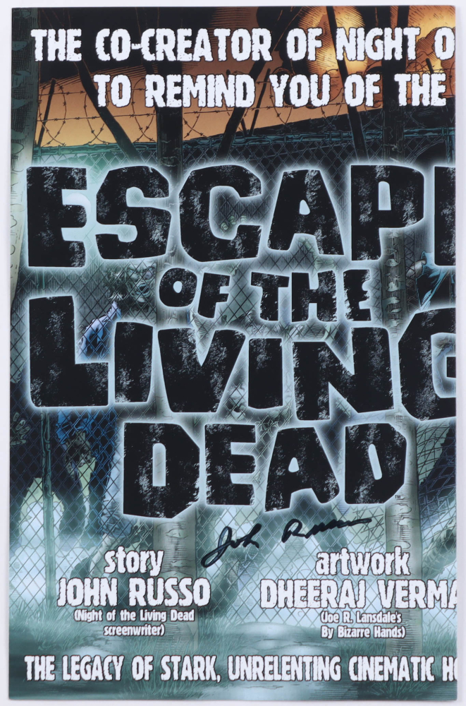 John Russo Signed "Night Of The Living Dead" 10.25 x 13.25 Poster ...