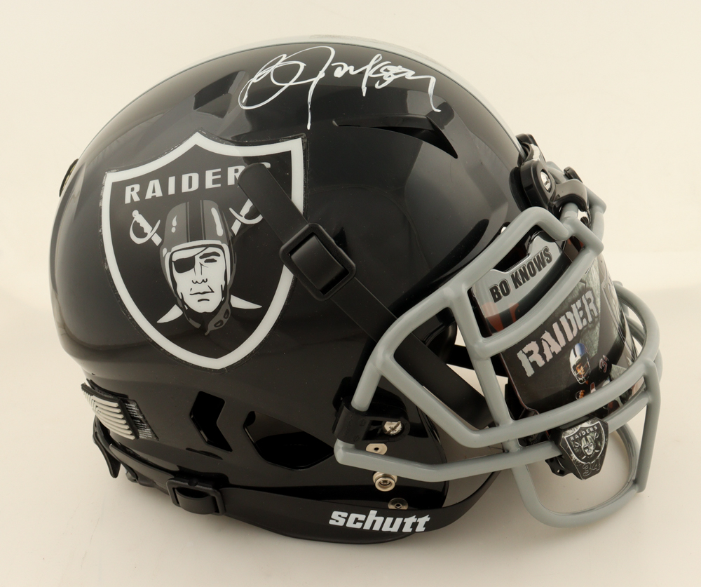 Bo Jackson Signed Raiders Full-Size Authentic Speed Helmet With Visor ...