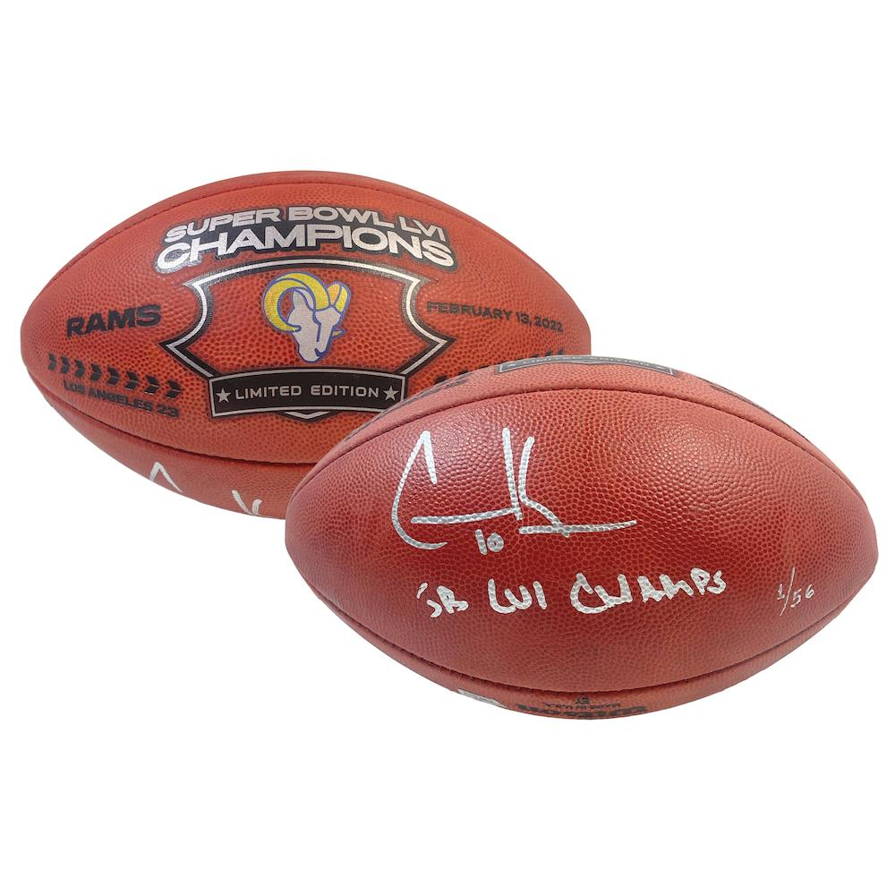 Cooper Kupp Signed "The Duke" LE Super Bowl LVI Logo Football Inscribed ...