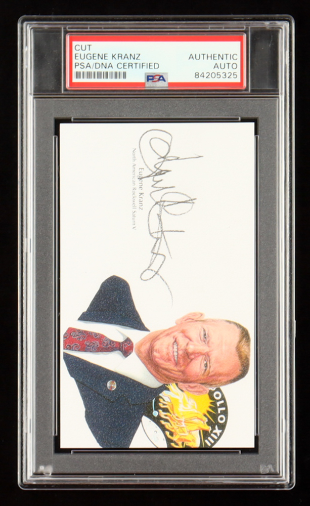 Eugene Kranz Signed Cut With Portrait Apollo 13 Flight Director (PSA ...