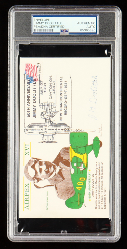 Jimmy Doolittle Signed 60th Anniversary Transcontinental Speed Record ...