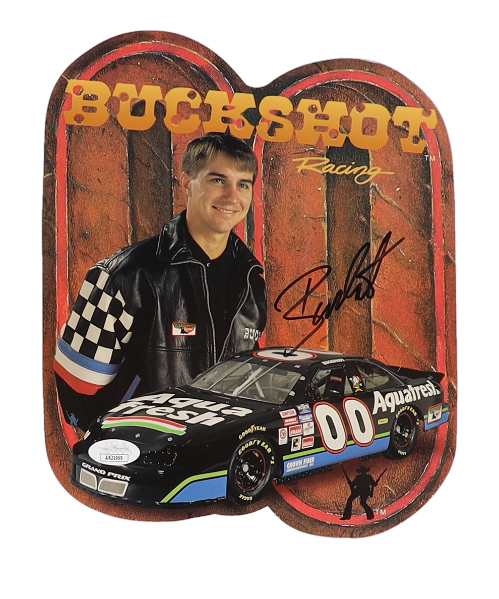 Buckshot Jones Signed NASCAR 8x9.5 Photo (JSA) | Pristine Auction