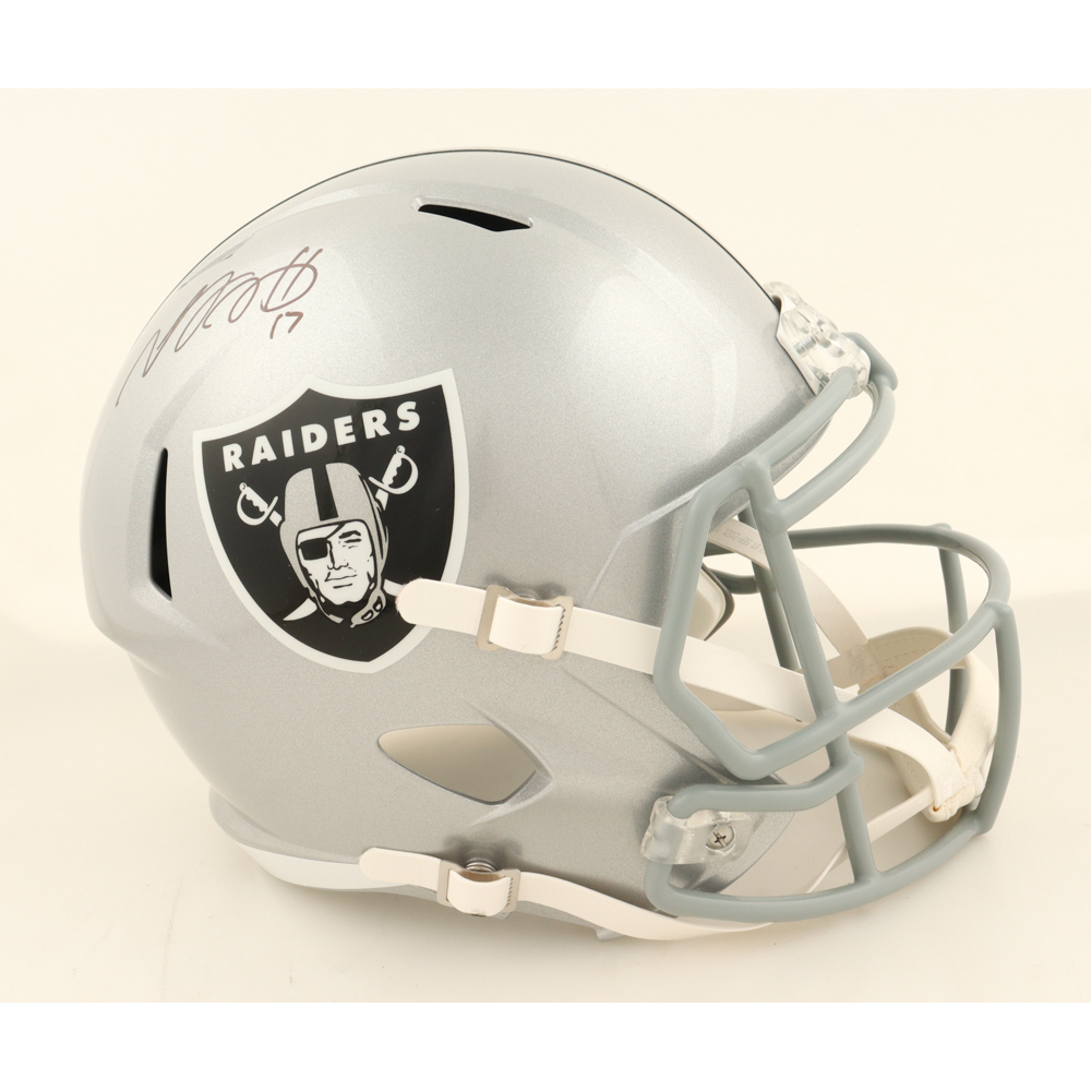 Davante Adams Signed Raiders Full-Size Speed Helmet (Beckett ...