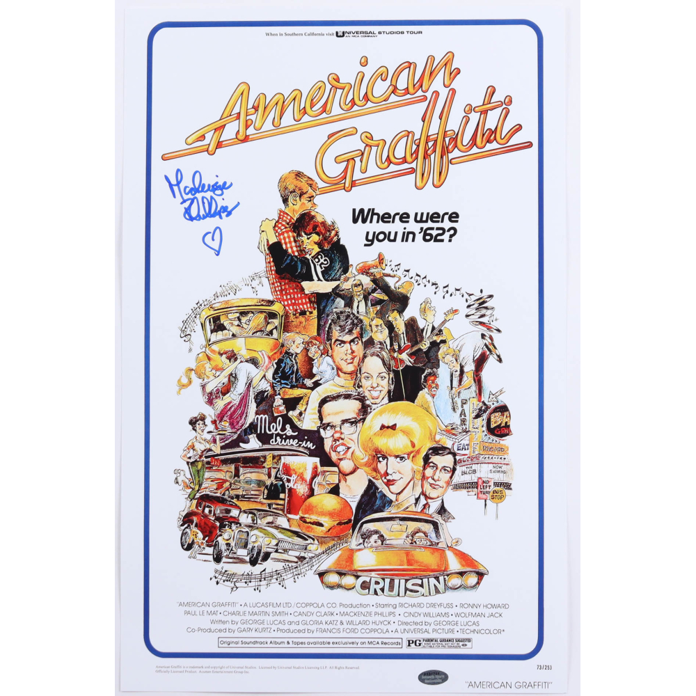 Mackenzie Phillips Signed "American Graffiti" 11x17 Movie Poster ...