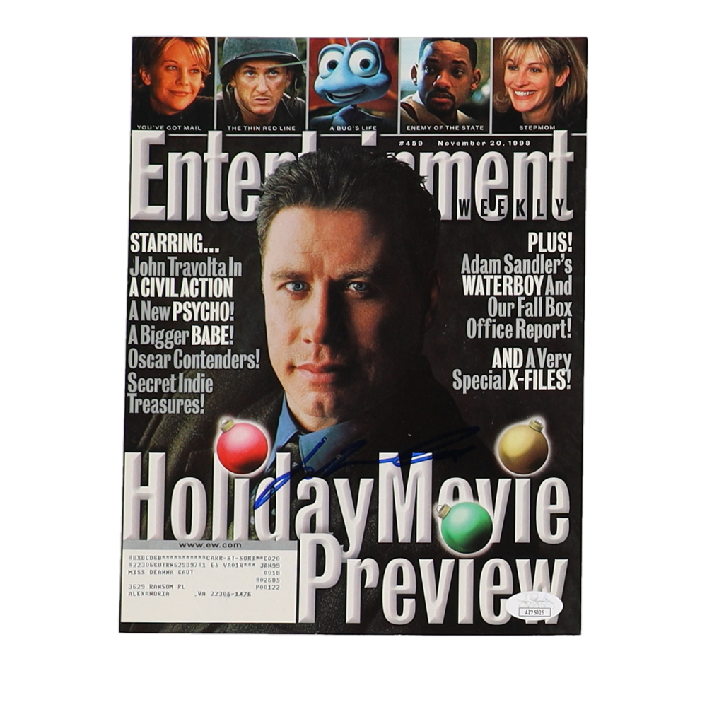 John Travolta Signed Magazine Cover (JSA) | Pristine Auction
