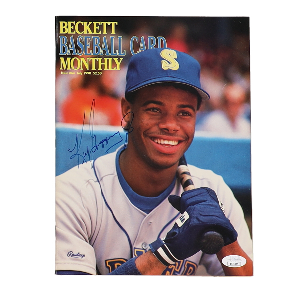 Ken Griffey Jr. Signed 1990 Beckett Baseball Card Monthly Magazine (JSA ...