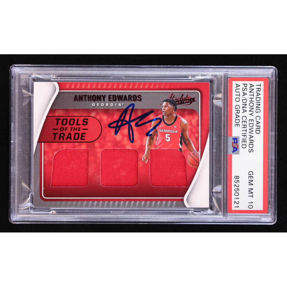 Anthony Edwards Signed 2022-23 Panini Chronicles Draft Picks Absolute ...