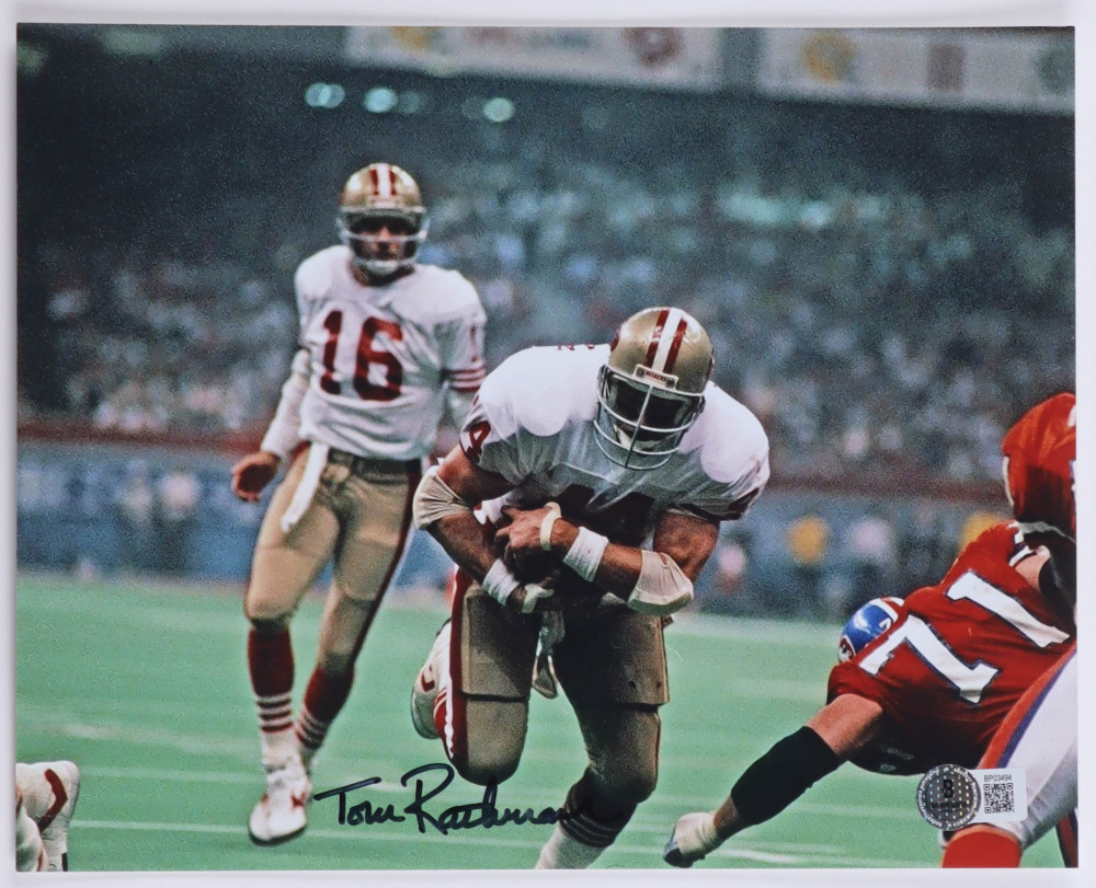 Tom Rathman Signed 49ers 8x10 Photo (Beckett) | Pristine Auction