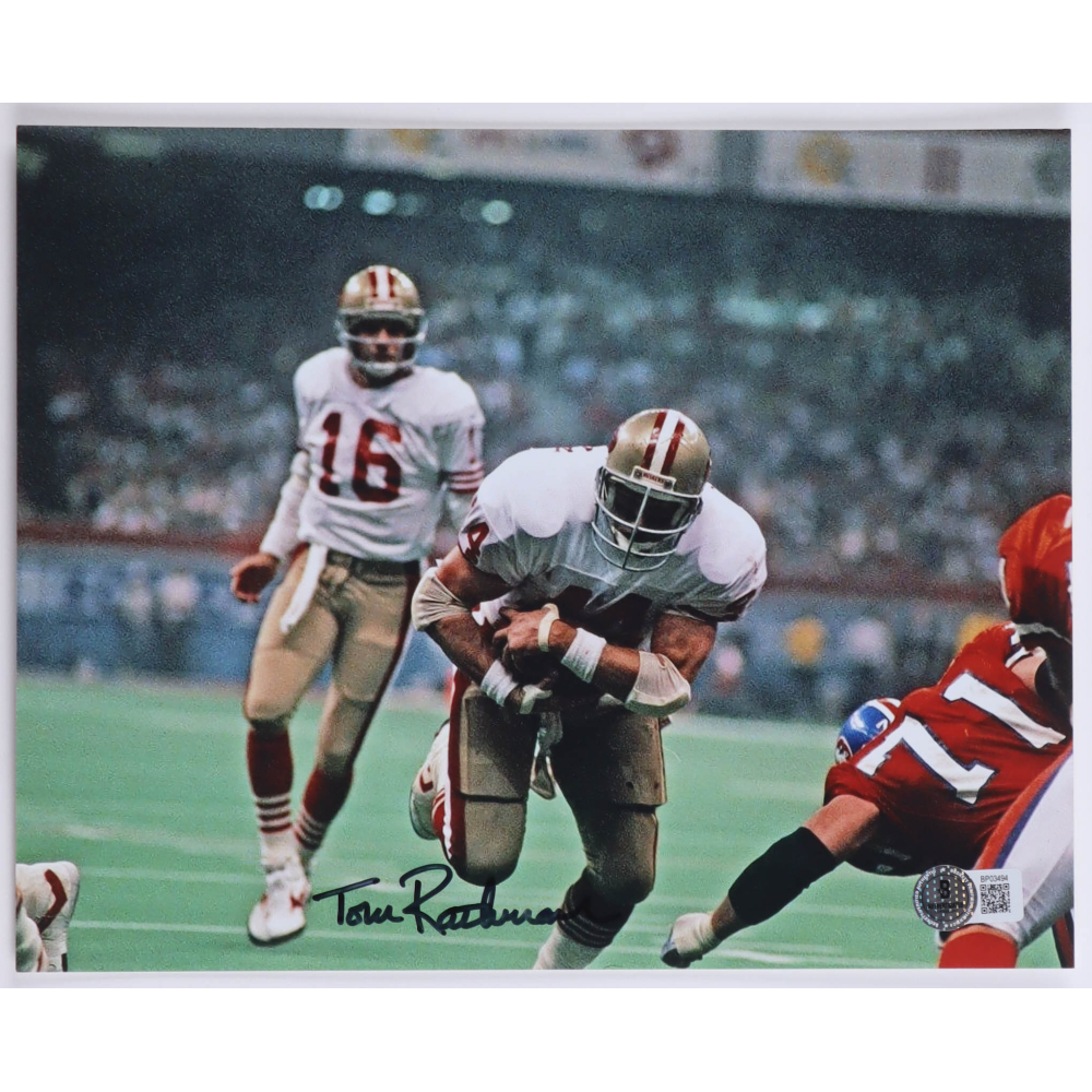 Tom Rathman Signed 49ers 8x10 Photo (Beckett) | Pristine Auction