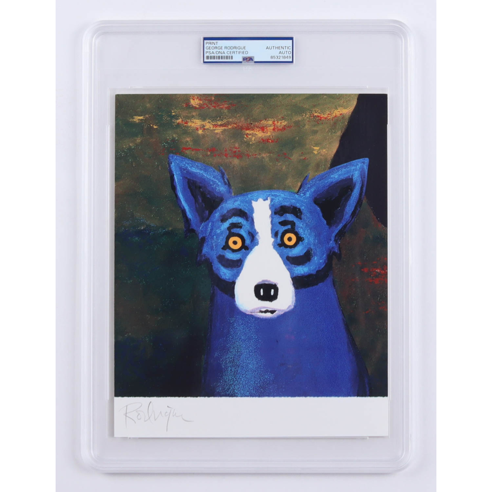 George Rodrigue Signed 8x10 Art Print (PSA) | Pristine Auction