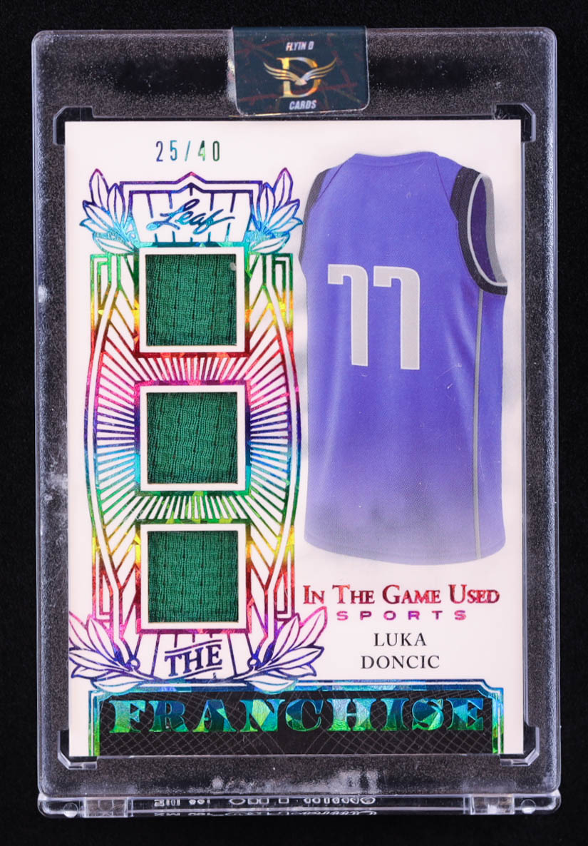 Luka Doncic 2024 ITG Used Sports The Franchise Rainbow Cracked Ice #TFLD1 #25/40 | Pristine Auction