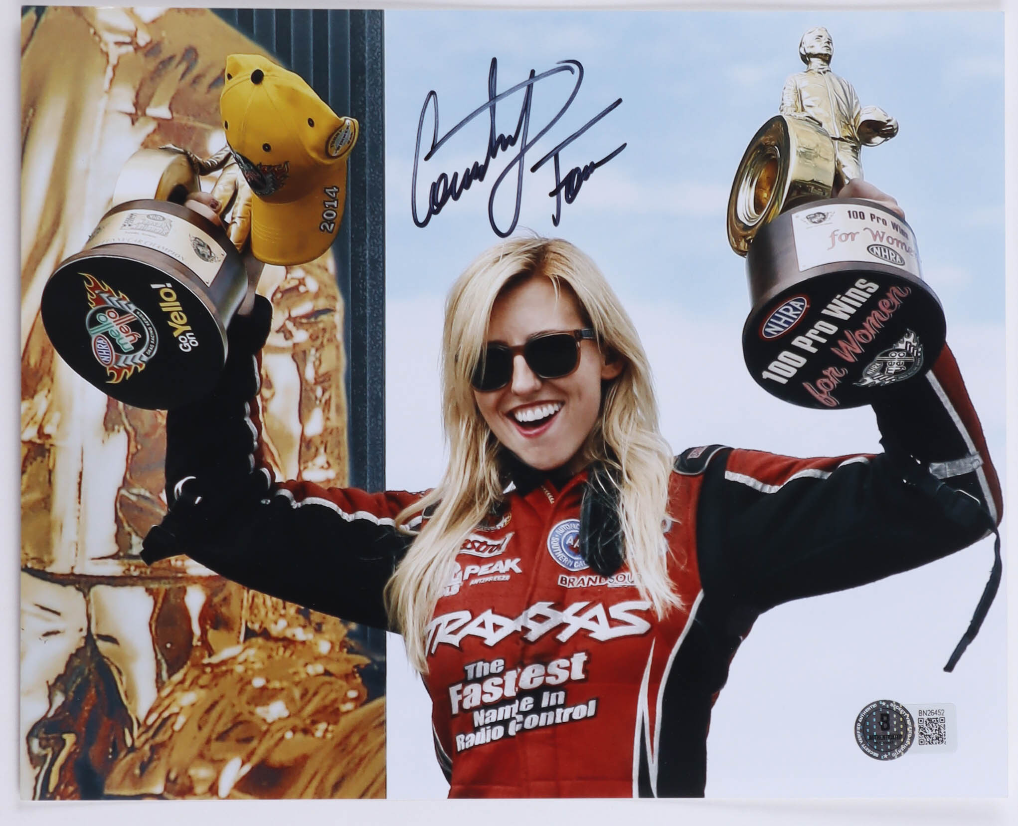 Courtney Force Signed NHRA 8x10 Photo (Beckett) | Pristine Auction