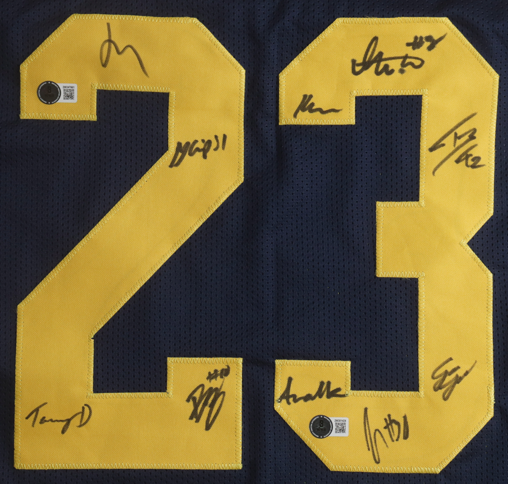 2023 National Champions Jersey Team-Signed by (10) with Tommy Doman, Ja ...