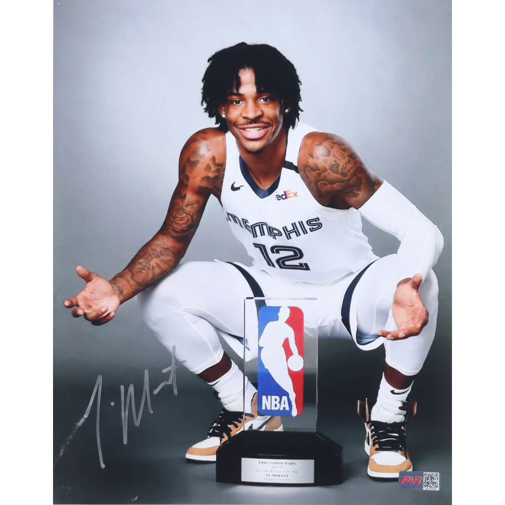 Ja Morant Signed Grizzlies 11x14 Photo (PIA) | Pristine Auction