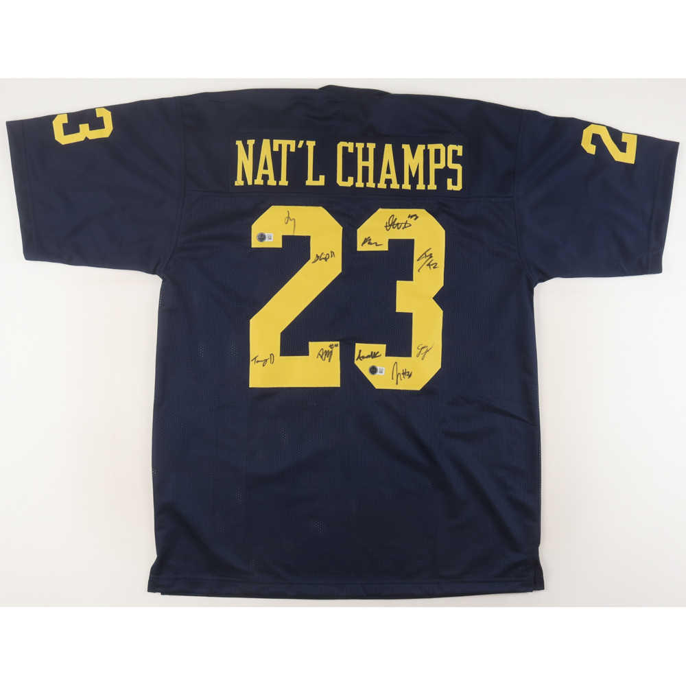 2023 National Champions Jersey Team-Signed by (10) with Tommy Doman, Ja ...
