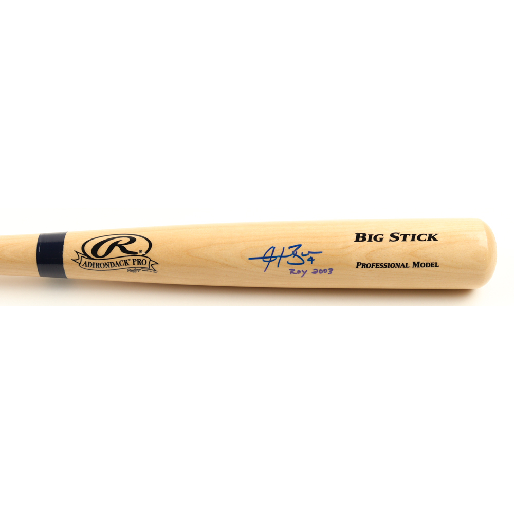 Angel Berroa Signed Rawlings Adirondack Pro Big Stick Baseball Bat ...