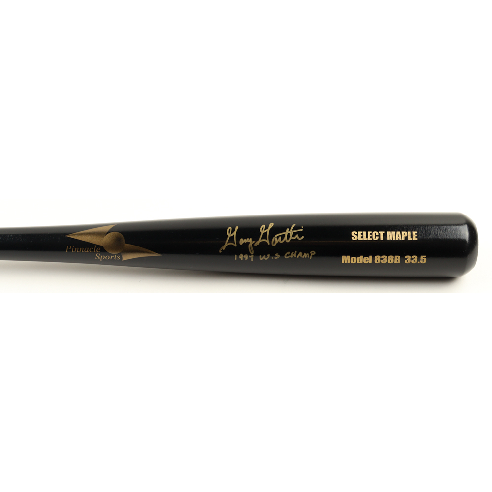 Gary Gaetti Signed Pinnacle Sports Baseball Bat Inscribed "1997 WS ...