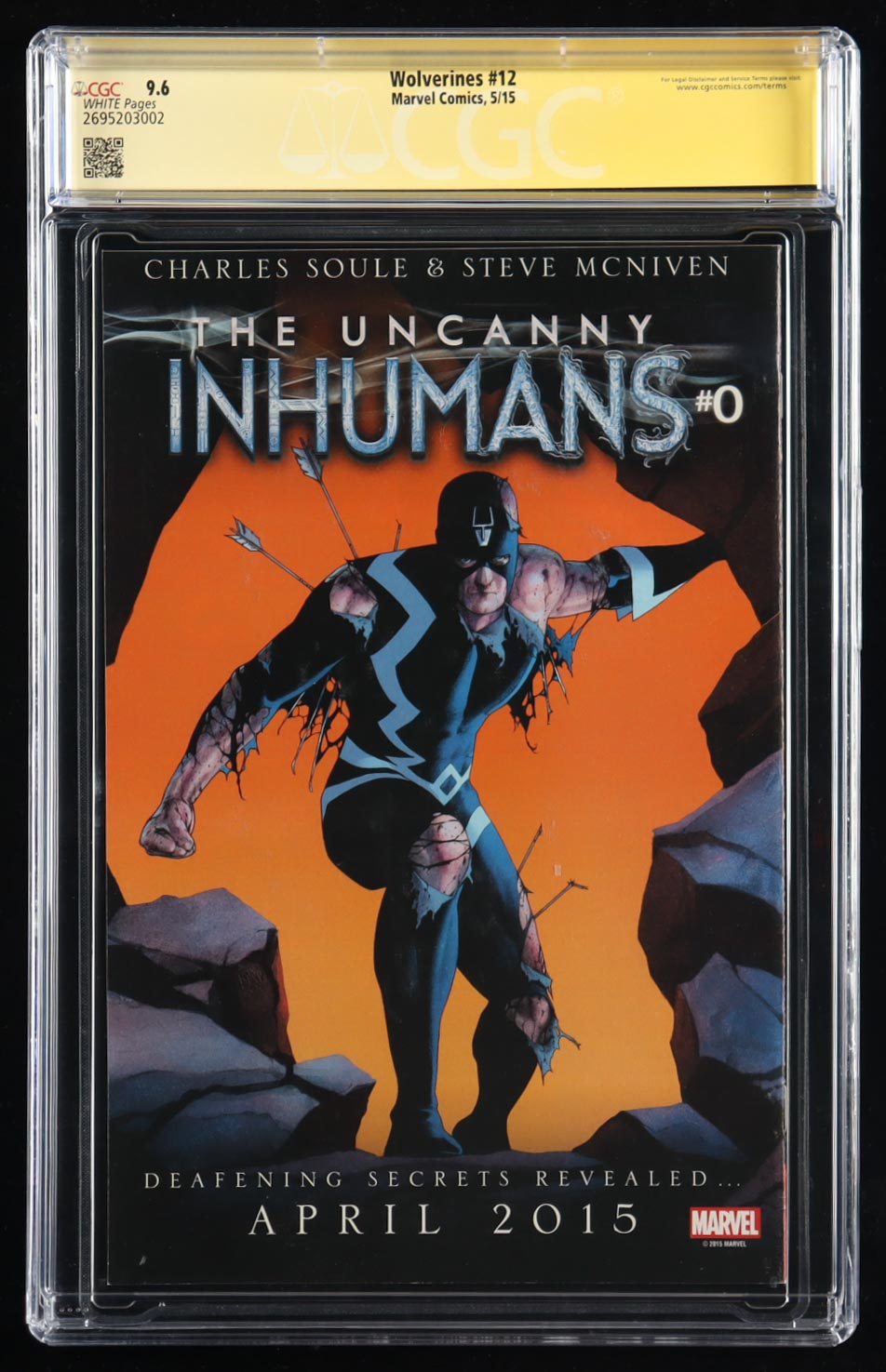 Roy Thomas Signed 2015 "Wolverines" Issue #12 Marvel Comic Book (CGC ...