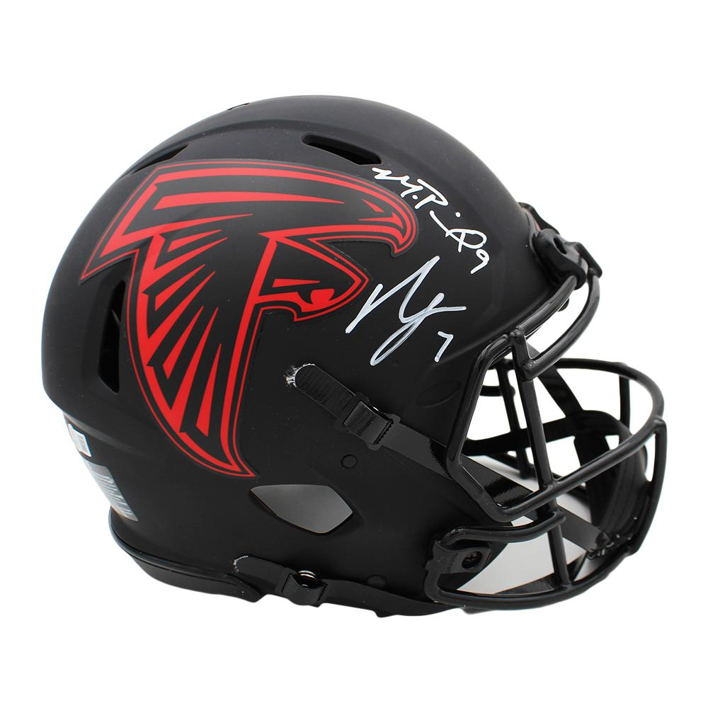 Michael Penix Jr. & Bijan Robinson Signed Falcons Full-Size Authentic ...