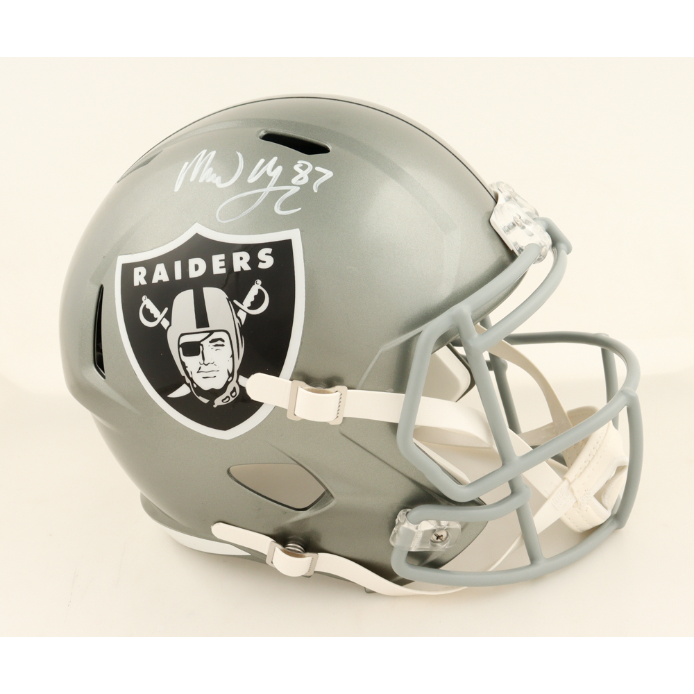 Michael Mayer Signed Raiders Full-Size Speed Helmet (Beckett ...