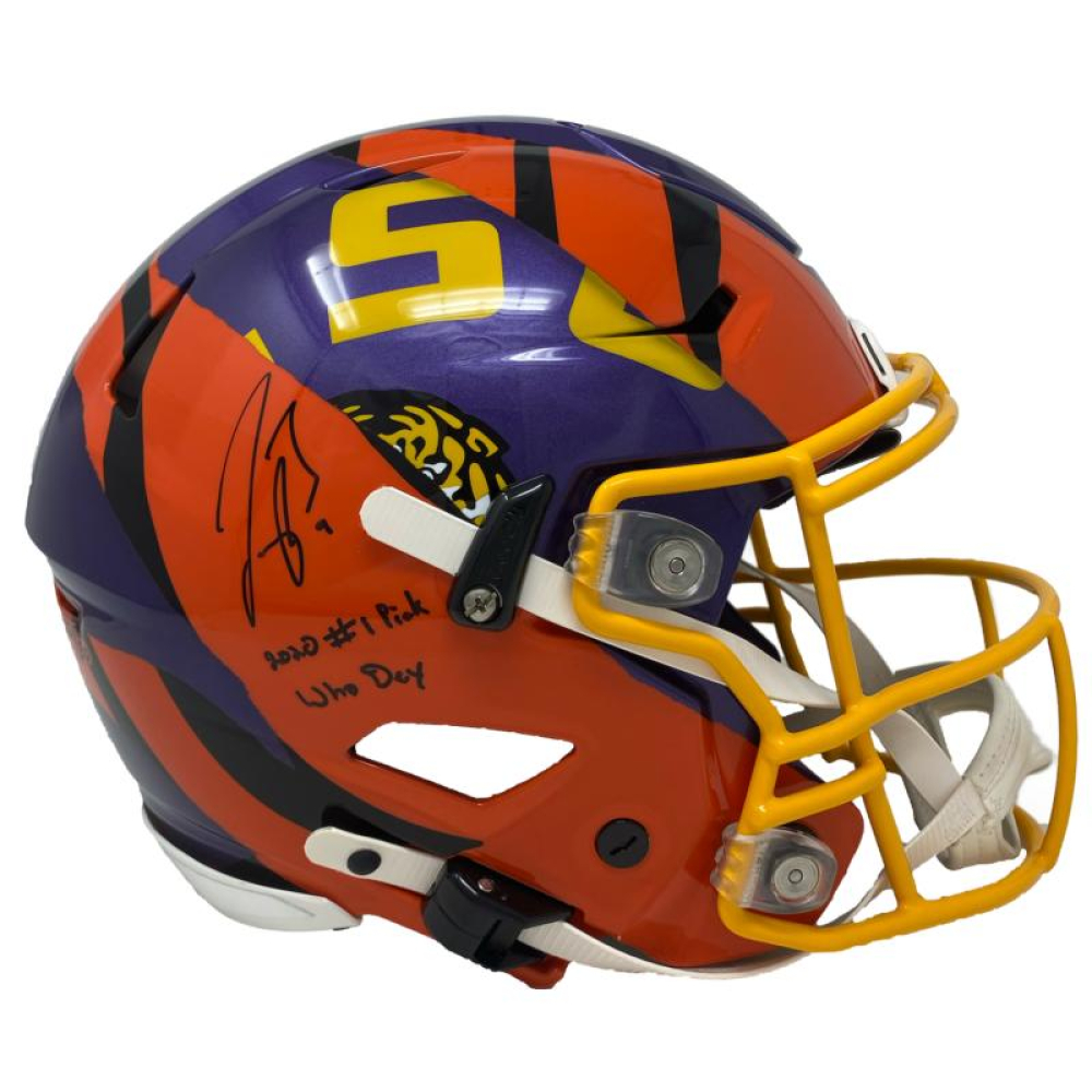 Joe Burrow Signed LE Bengals / LSU Tigers Full-Size Authentic On-Field ...