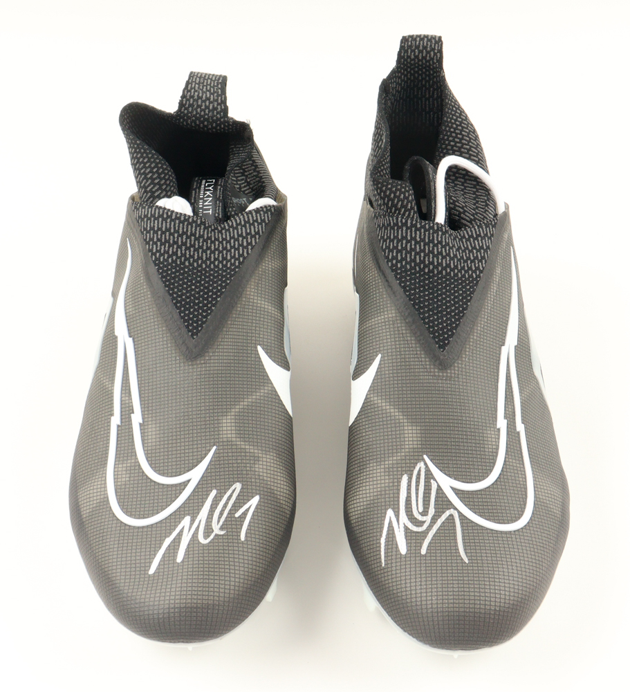 Michael Vick Twice-Signed Pair of Nike Football Cleats (JSA) | Pristine ...