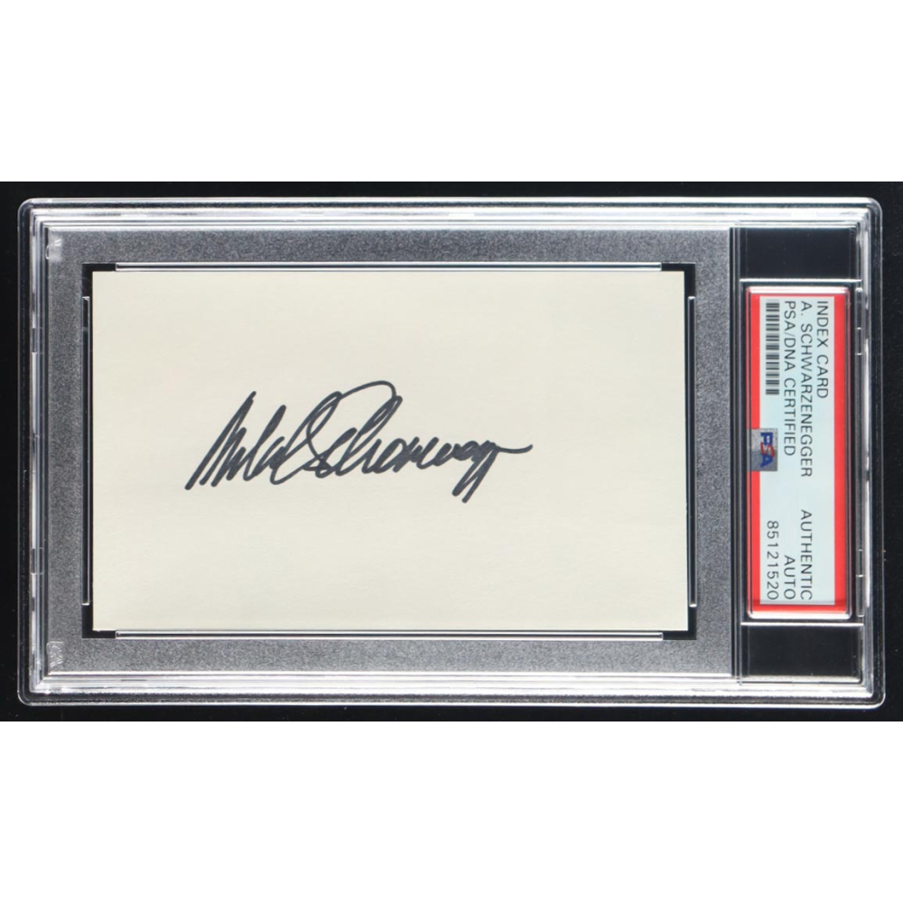 Arnold Schwarzenegger Signed Cut (PSA) | Pristine Auction