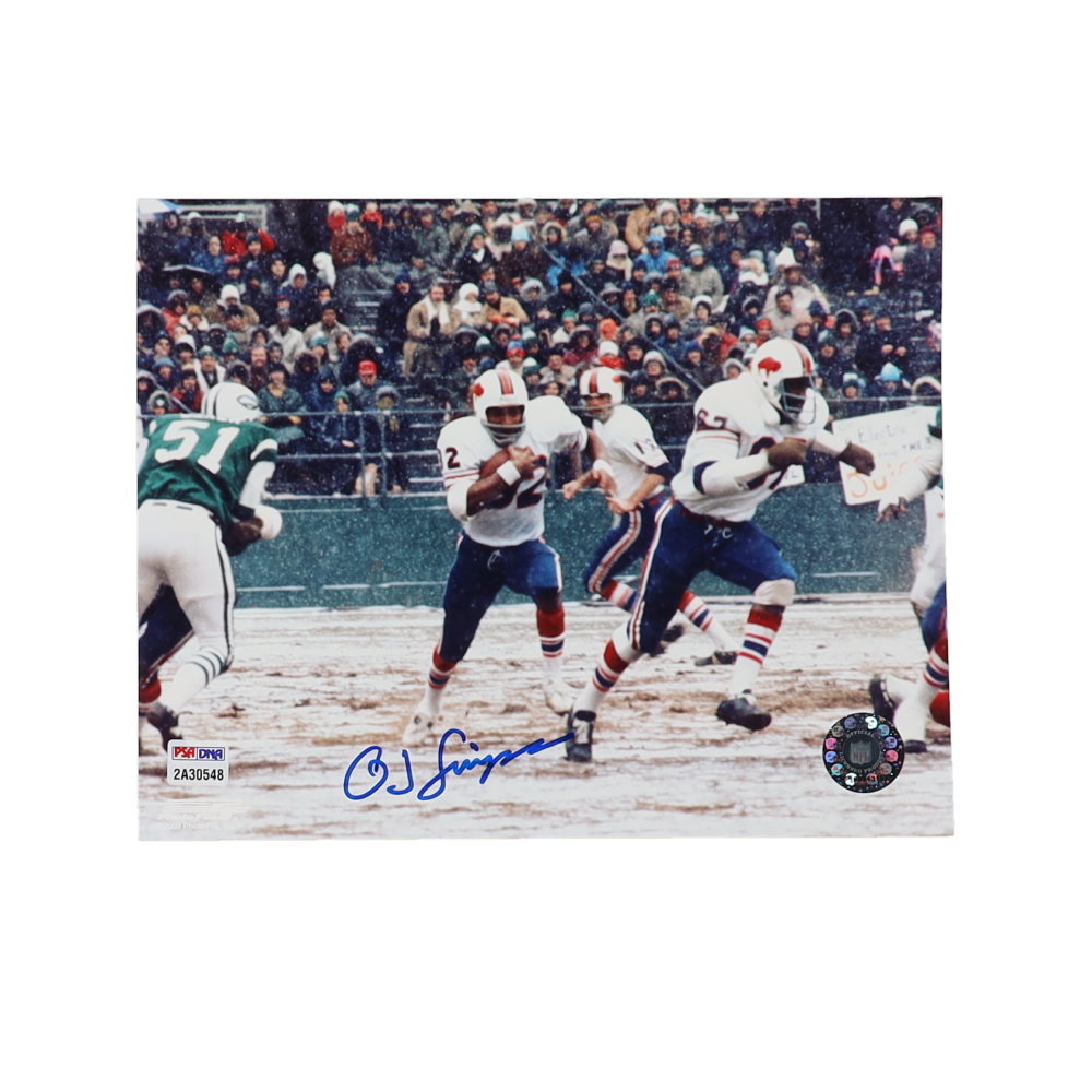 O.J. Simpson Signed Bills 8x10 Photo (PSA) | Pristine Auction