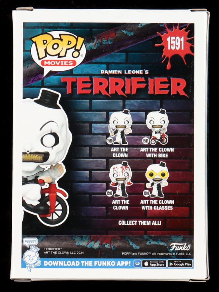 David Howard Thornton Signed "Terrifier" #1591 Art The Clown With Bike ...