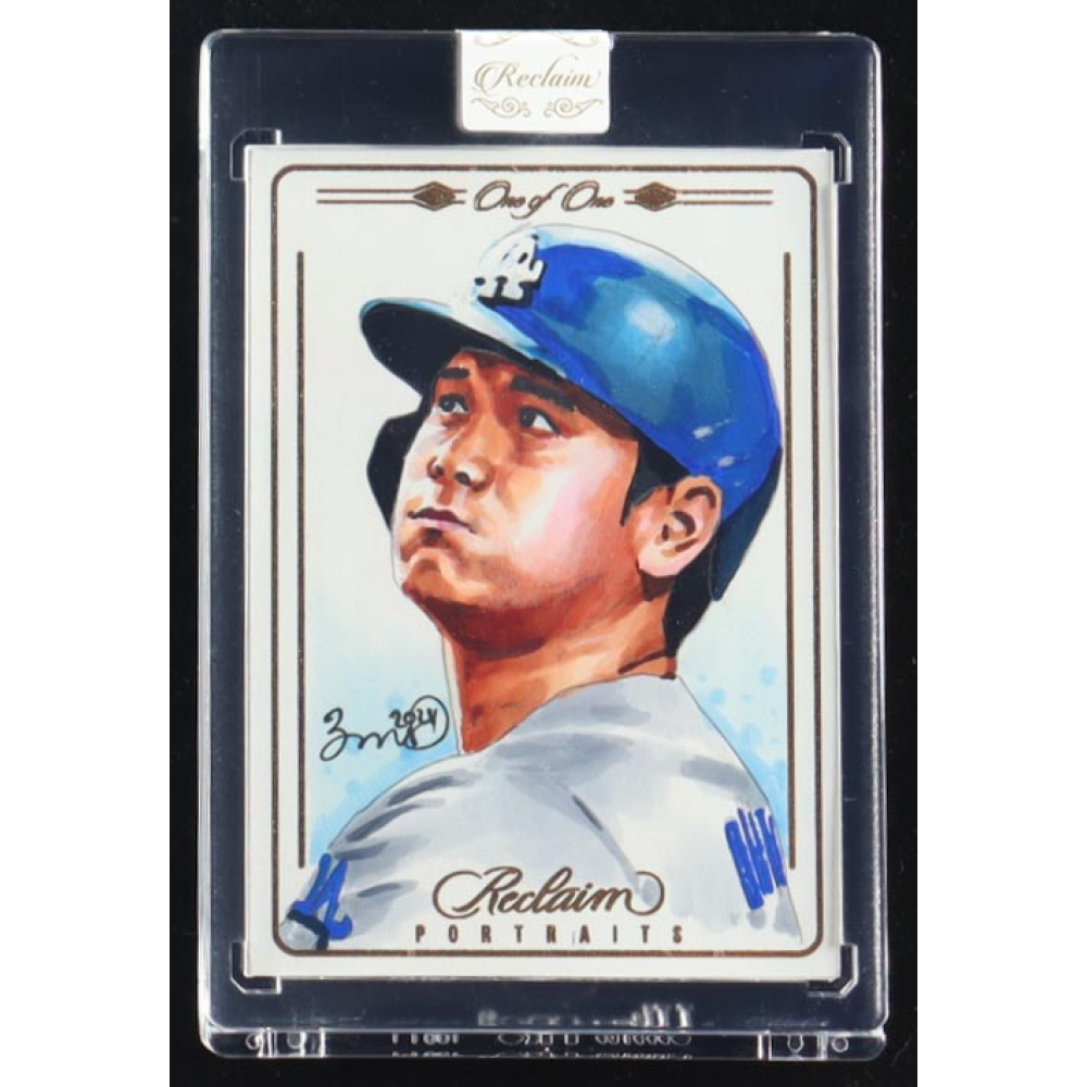 Shohei Ohtani 2025 Reclaim Portraits Sketch Art Card #JG-02 1/1 ...