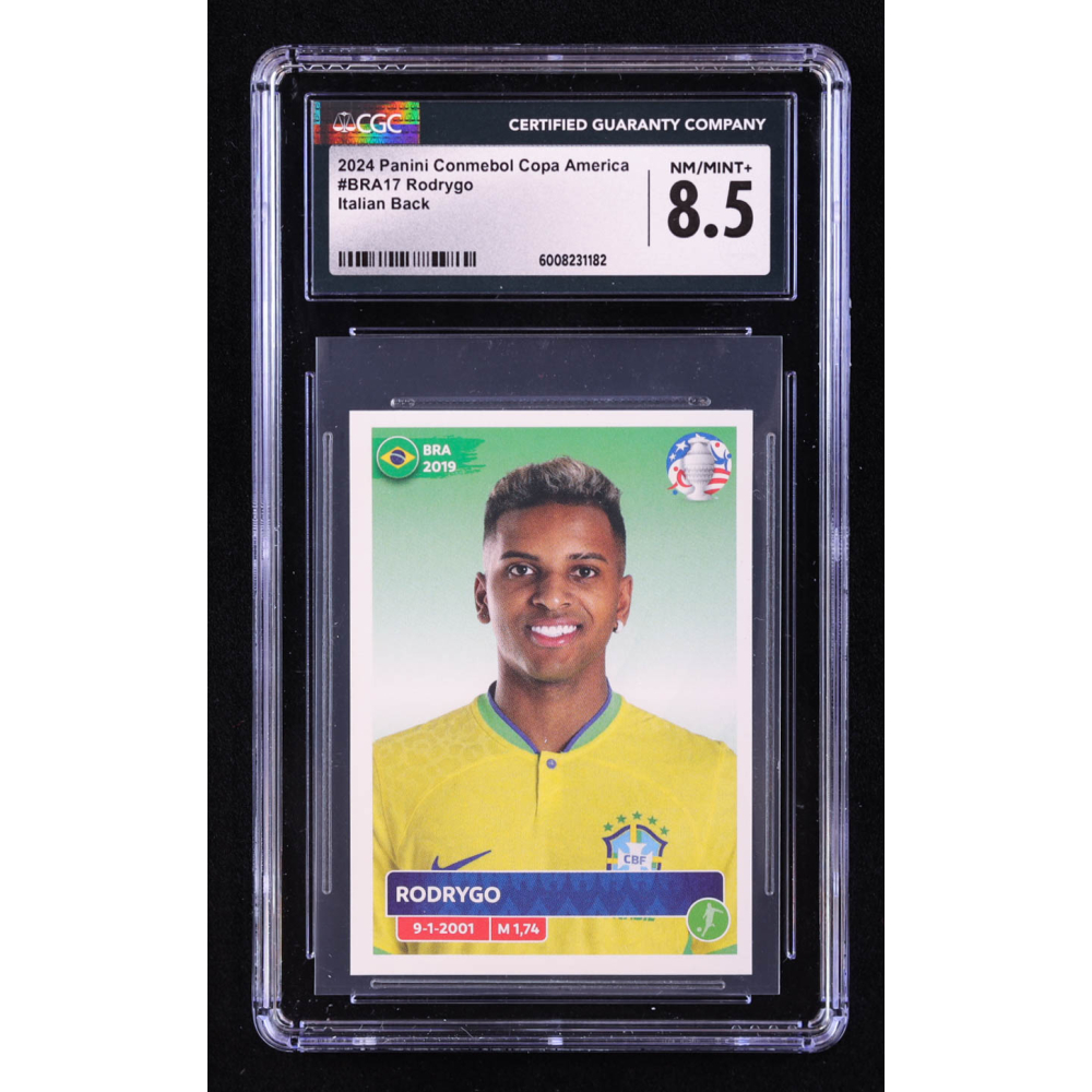 Rodrygo 2024 Panini Copa America Stickers #BRA17 (CGC 8.5) | Pristine ...