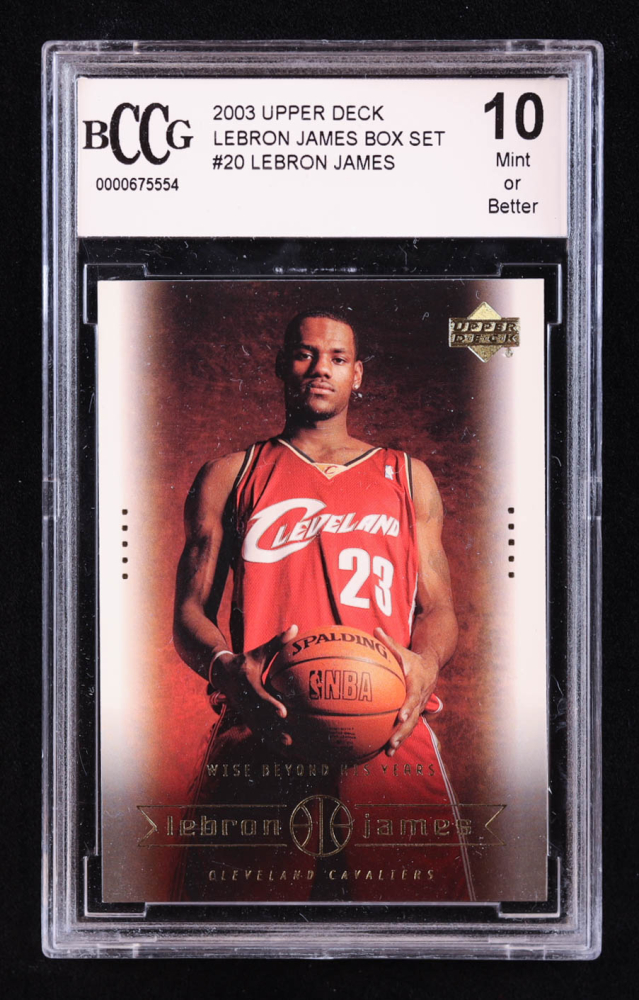 LeBron James 2003 Upper Deck LeBron James Box Set #20 RC / Wise Beyond ...