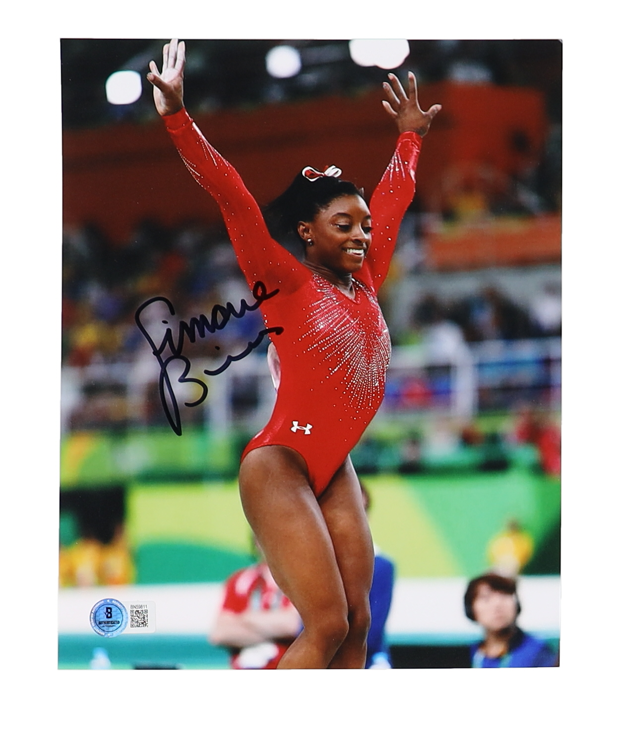 Simone Biles Signed Team USA 8x10 Photo (Beckett) | Pristine Auction