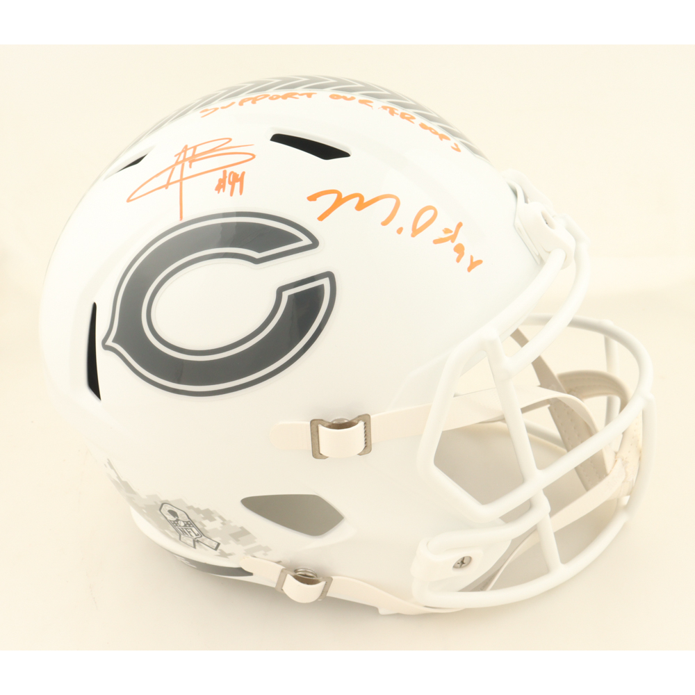 Austin Booker & Montez Sweat Signed Bears Full-Size Salute to Service ...