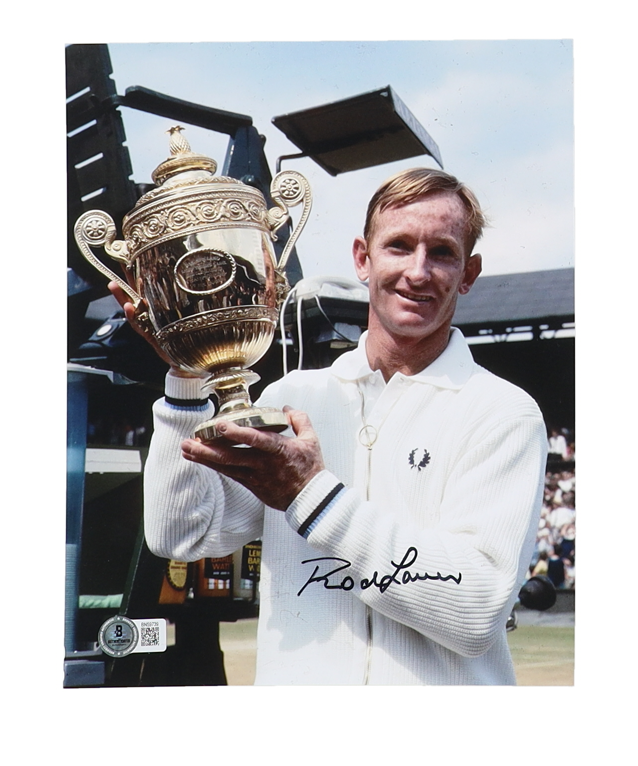 Rod Laver Signed 8x10 Photo (Beckett) | Pristine Auction