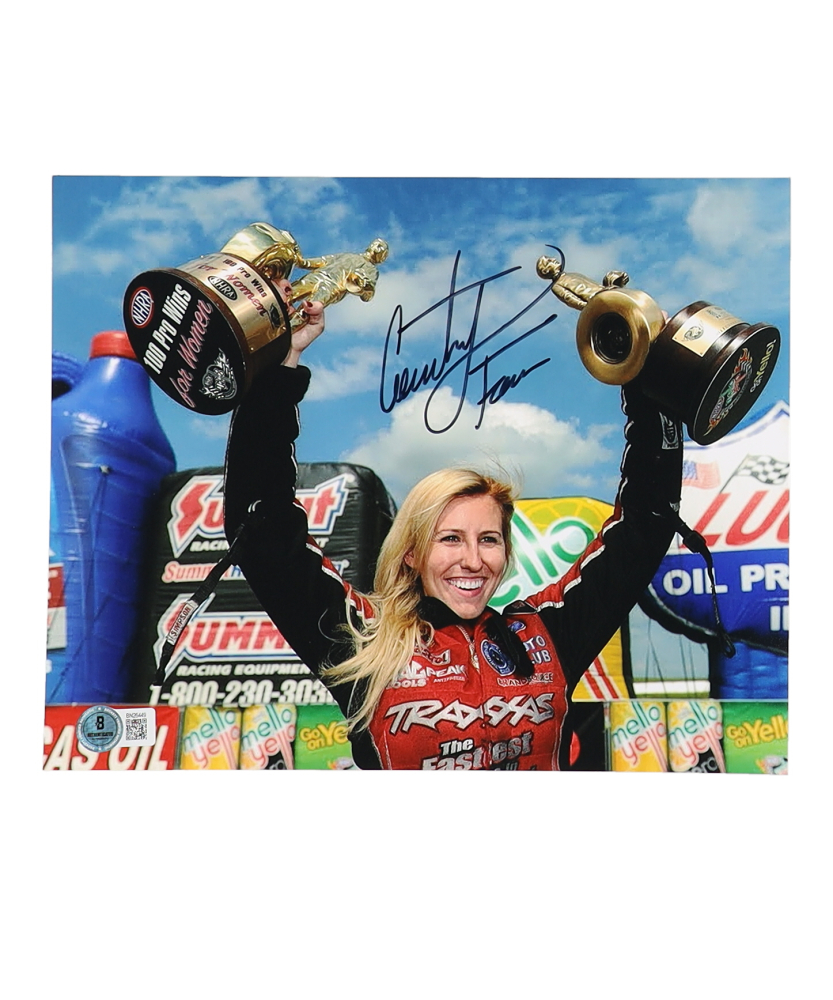Courtney Force Signed NHRA 8x10 Photo (Beckett) | Pristine Auction