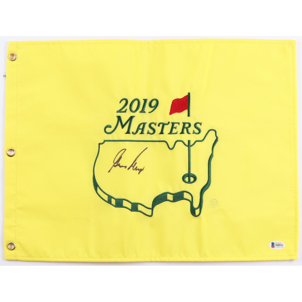 Gary Player Signed 2019 Masters Tournament Golf Pin Flag (Beckett ...