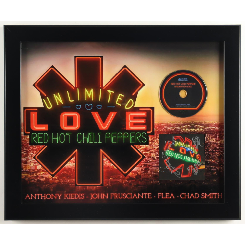 Red Hot Chili Peppers Custom Framed "Unlimited Love" CD Album Insert ...