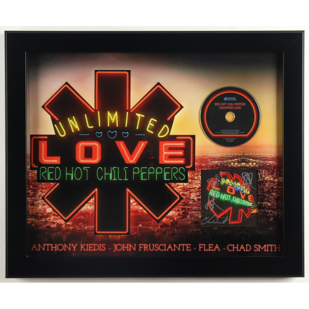 Red Hot Chili Peppers Custom Framed "Unlimited Love" CD Album Insert ...