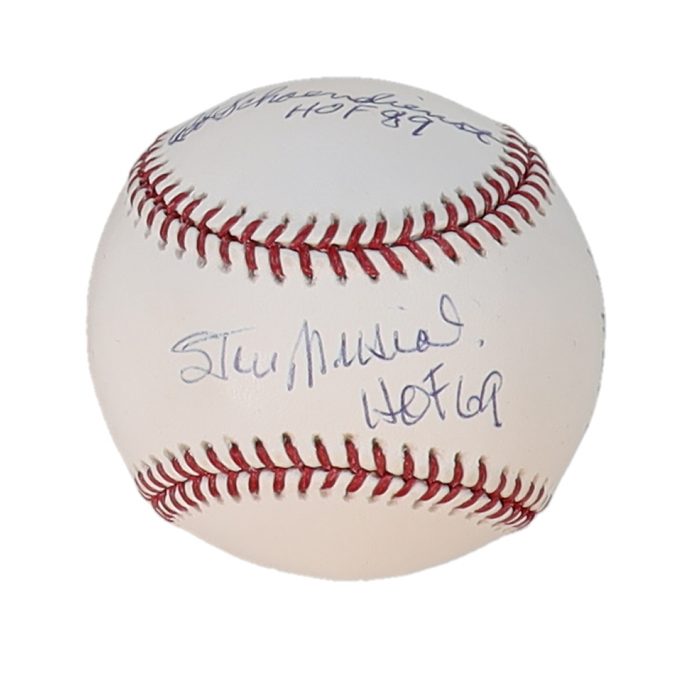 Cardinals OML Baseball Signed & Inscribed by (5) with Stan Musial, Lou ...