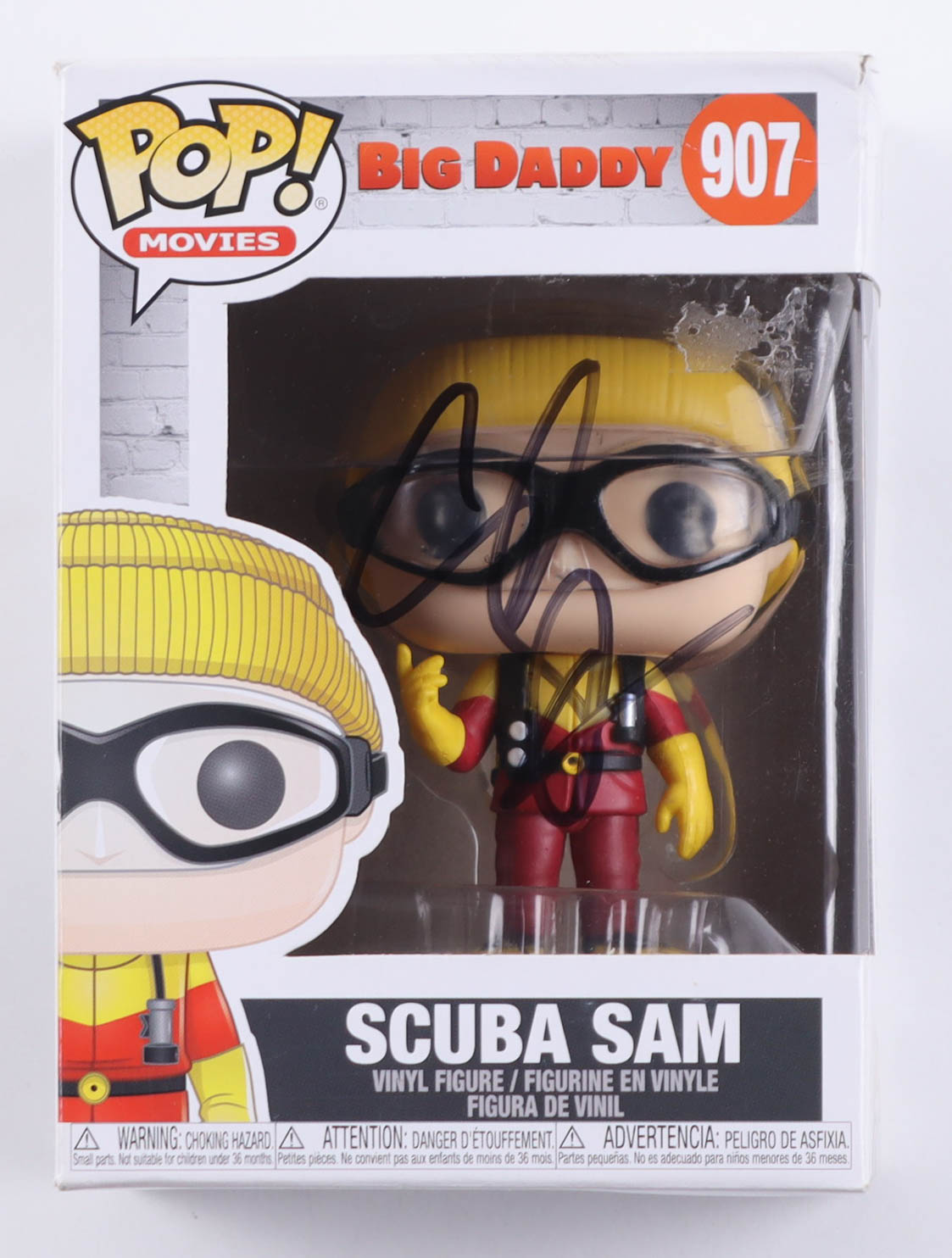 Adam Sandler Signed "Big Daddy" #907 Scuba Sam Funko Pop! Vinyl Figure ...