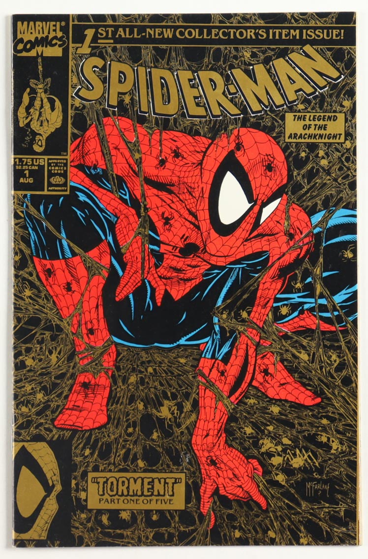 1990 "Spider-Man: Torment" Issue #1 Gold Variant Marvel Comic Book ...