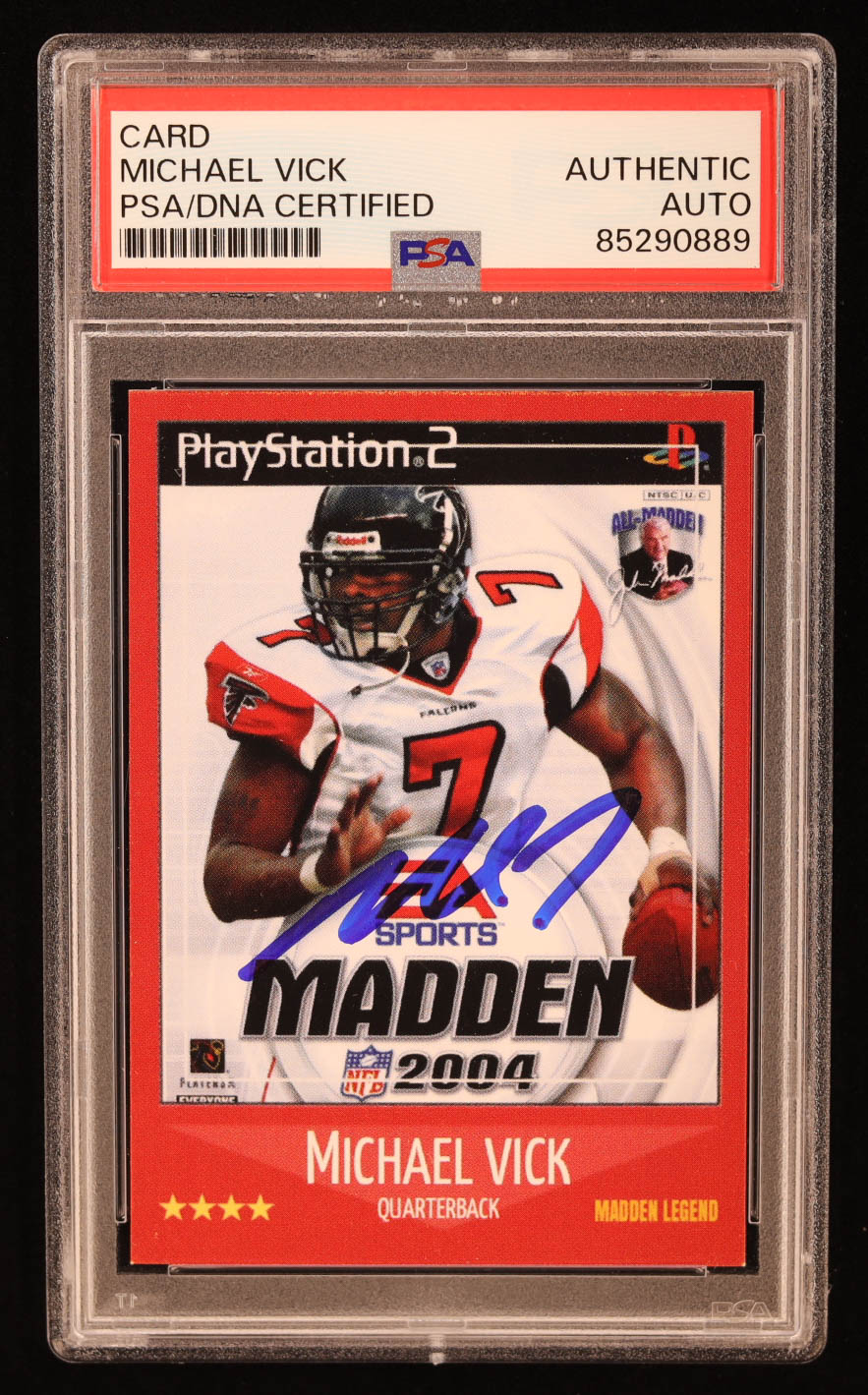 Michael Vick Signed Custom Trading Card (PSA) | Pristine Auction