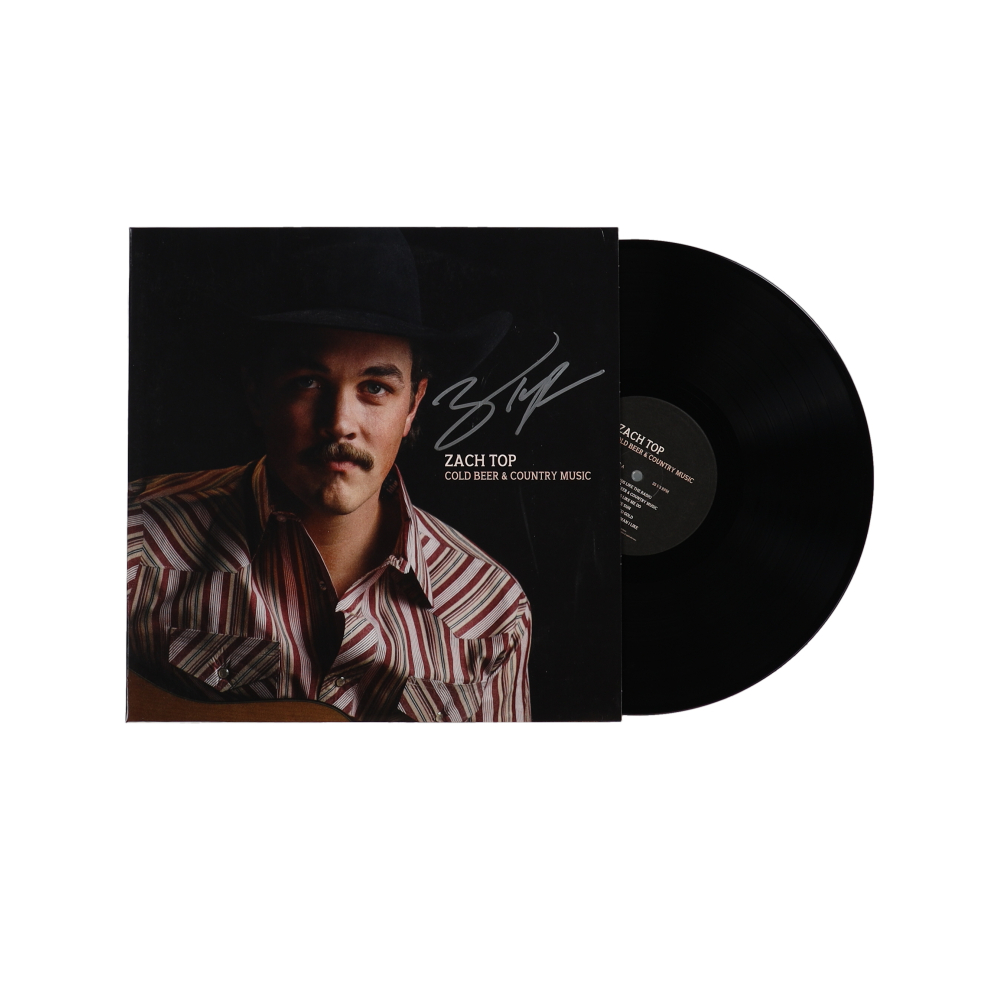 Zach Topp Signed "Cold Beer & Country Music" Vinyl Record Album Cover ...